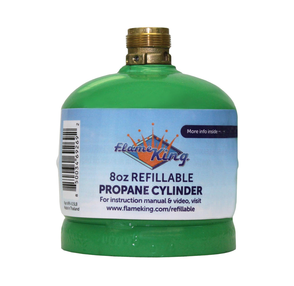 Flame King Eco Friendly Sustainable 8oz 1/2lb Refillable Propane Tank ...